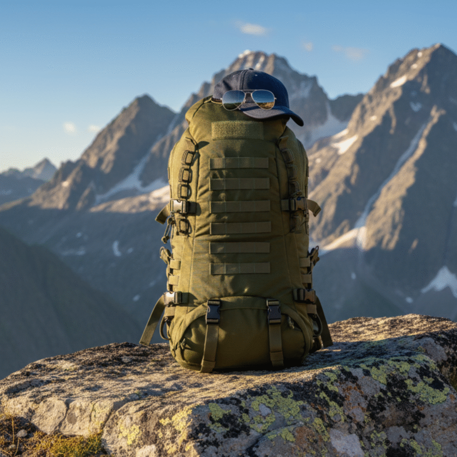 Olive Planet Trekking Bag 45 L – Durable, Water-Repellent Outdoor ...